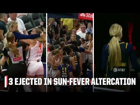 Sophie Cunningham, Jacy Sheldon EJECTED as tensions boil over 👀 | WNBA on ESPN