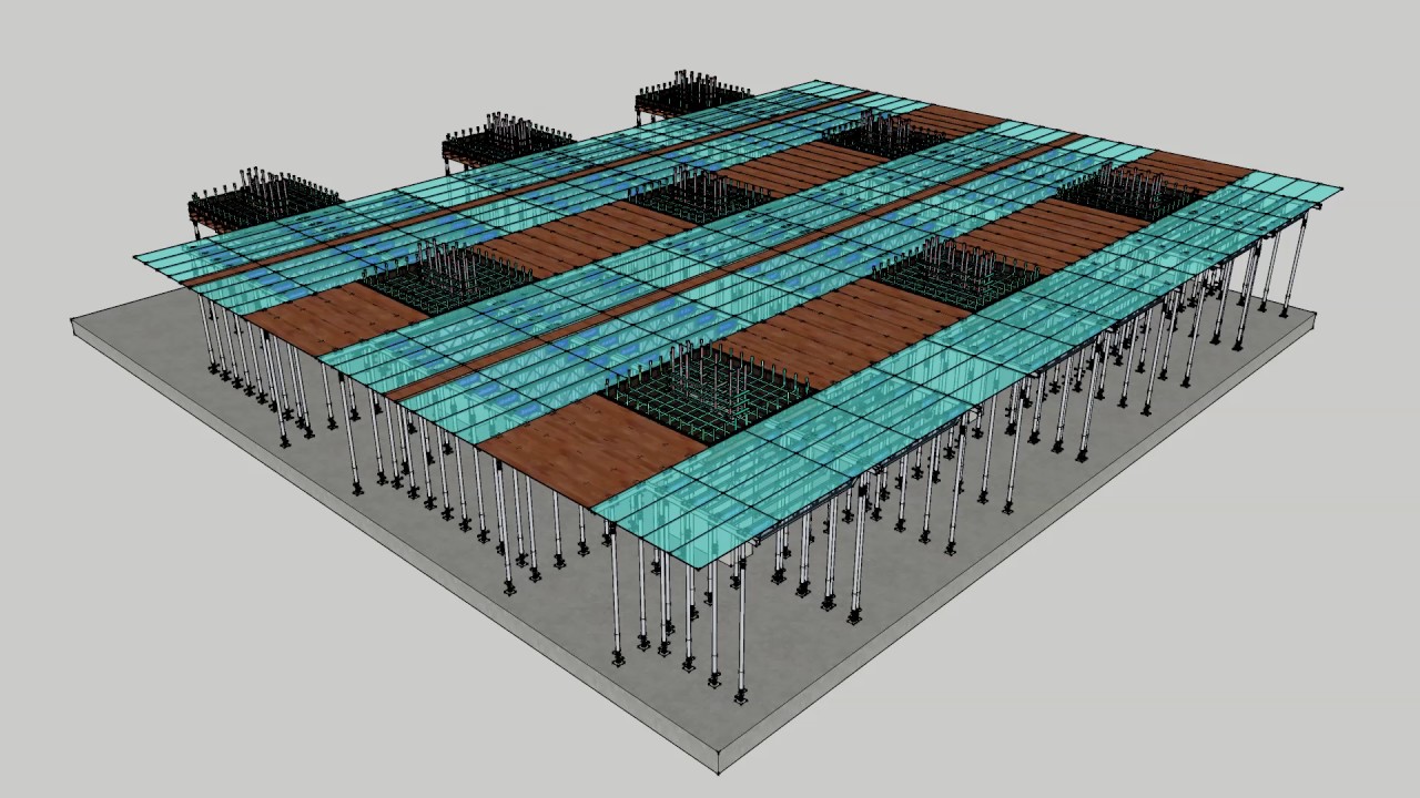 Drop Panel System Formwork Animation