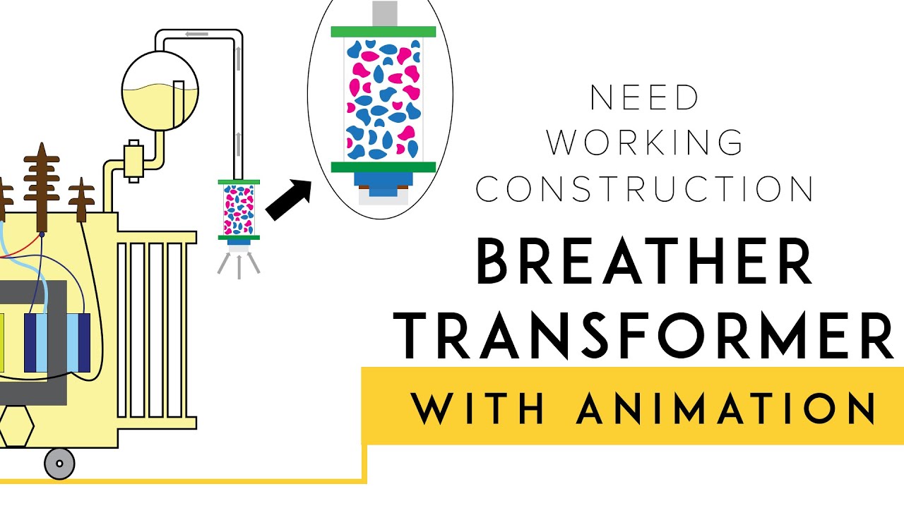 Construction and working of breather in transformer Animation | why breather is used in transformer?