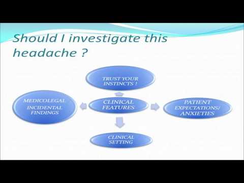 Diagnosis & management of headache in primary care - Dr Michael McKenzie