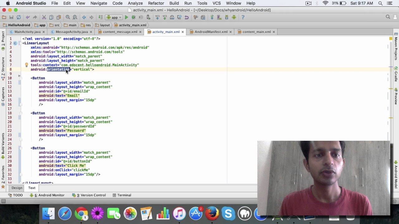 Android Basics - Learn about Linear Layout