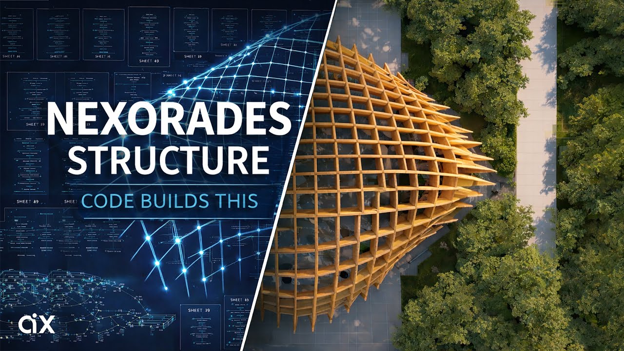 Nexorades Pavilion Design | Parametric Structure + Fabrication