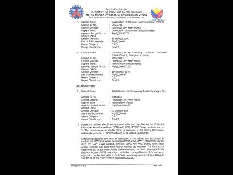 ITB FOR JUNE 17, 2025 BIDDING