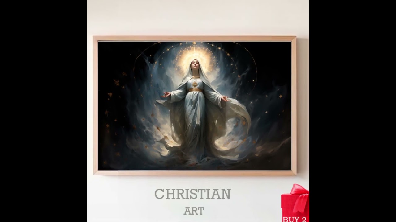 Mother of Jesus, Virgin Mary, Maddona, Saint Mary Magdalene watercolor painting, Mary Magdalene art