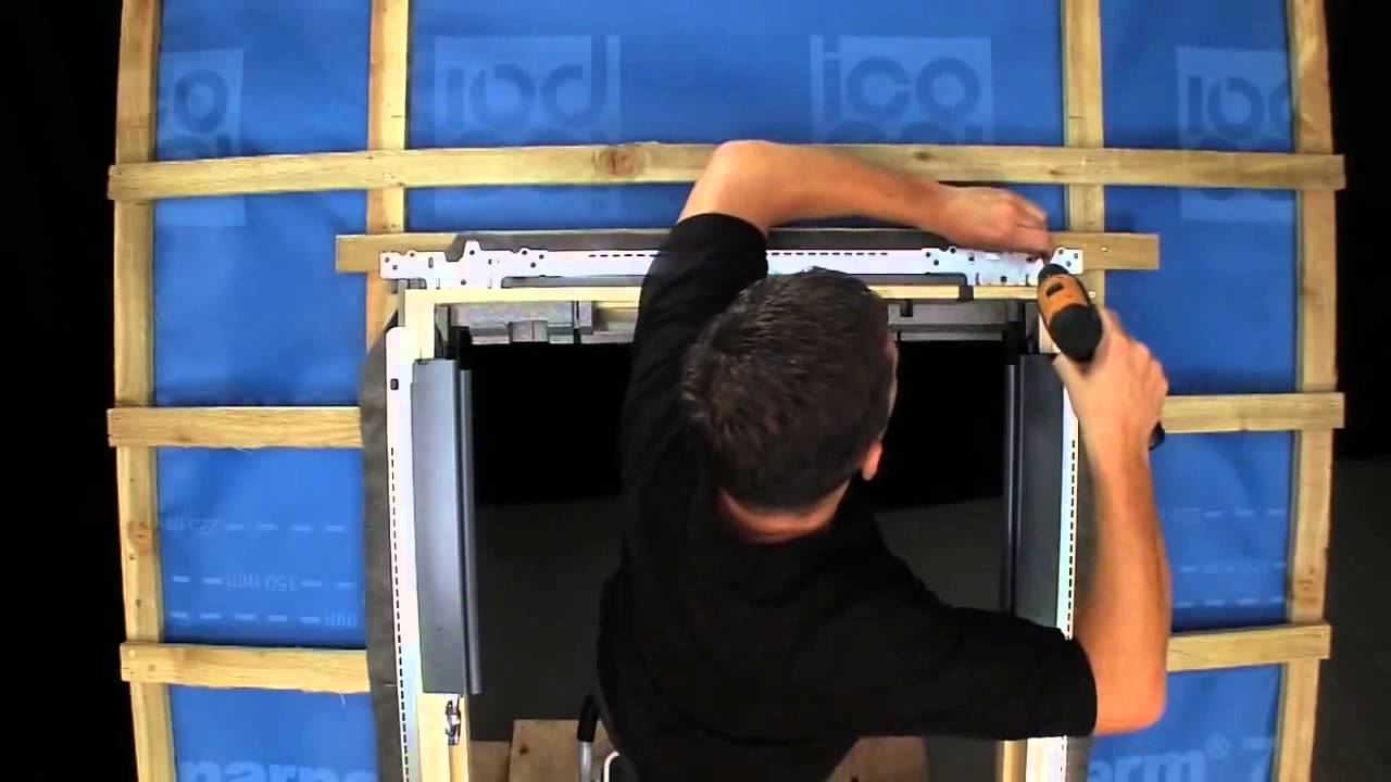How to install a Velux roof window in a tiled roof at standard height