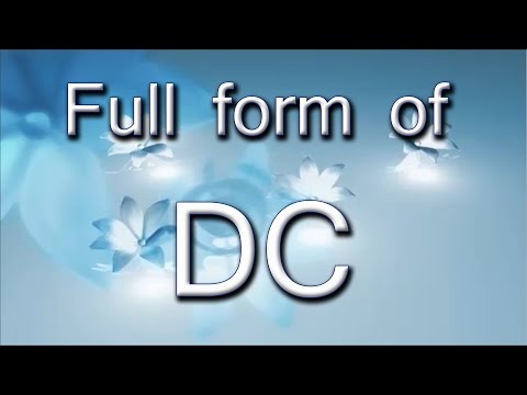 Full Form Of DC