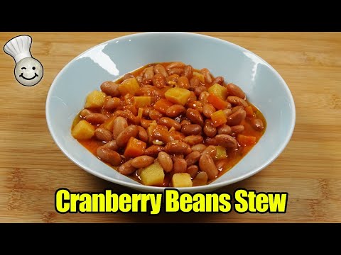 Borlotti Beans Stew Recipe | Cranberry Beans | Barbunya Pilaki