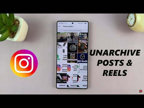 How To Unarchive Instagram Post / Reel