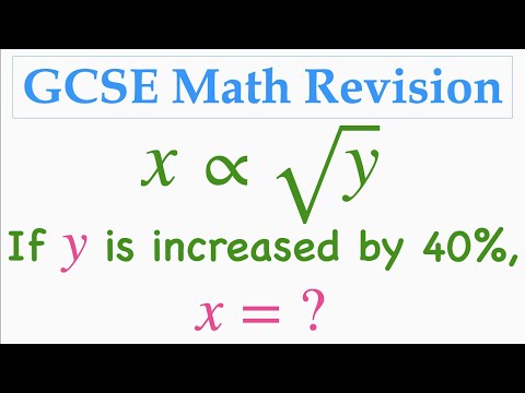 Edexcel GCSE Exam Question: Square Root Changes Percentage Increase #MathsTrick #PercentageChange
