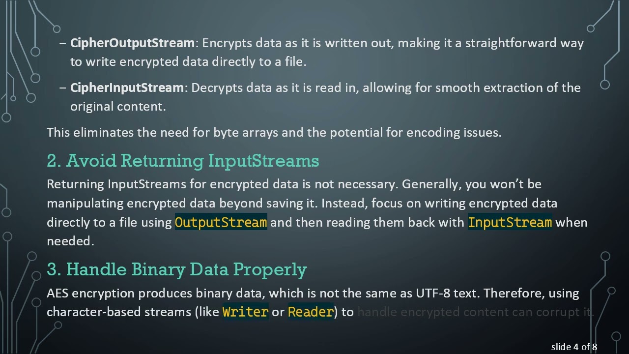 Mastering AES Encryption in Java with InputStreams