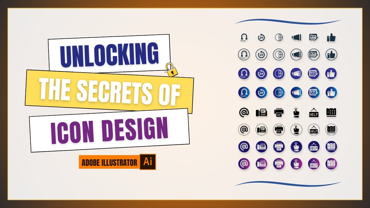 Ultimate Guide to Icon Design in Adobe Illustrator | Flat & Modern Icons Tutorial