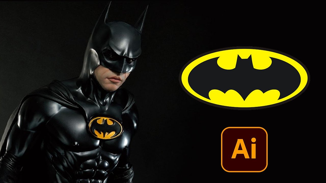 How to make Batman Logo with Circles | Adobe Illustrator
