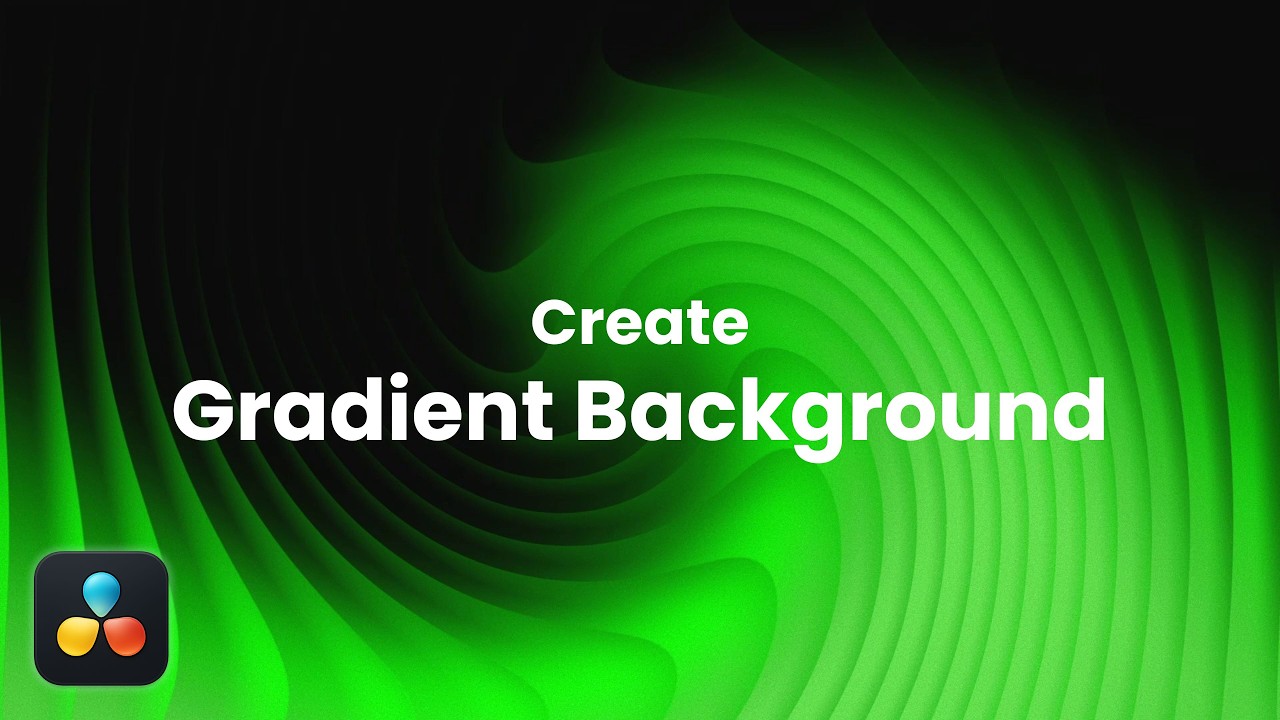 Create Professional Gradient Background in Davinci Resolve ( Fusion )