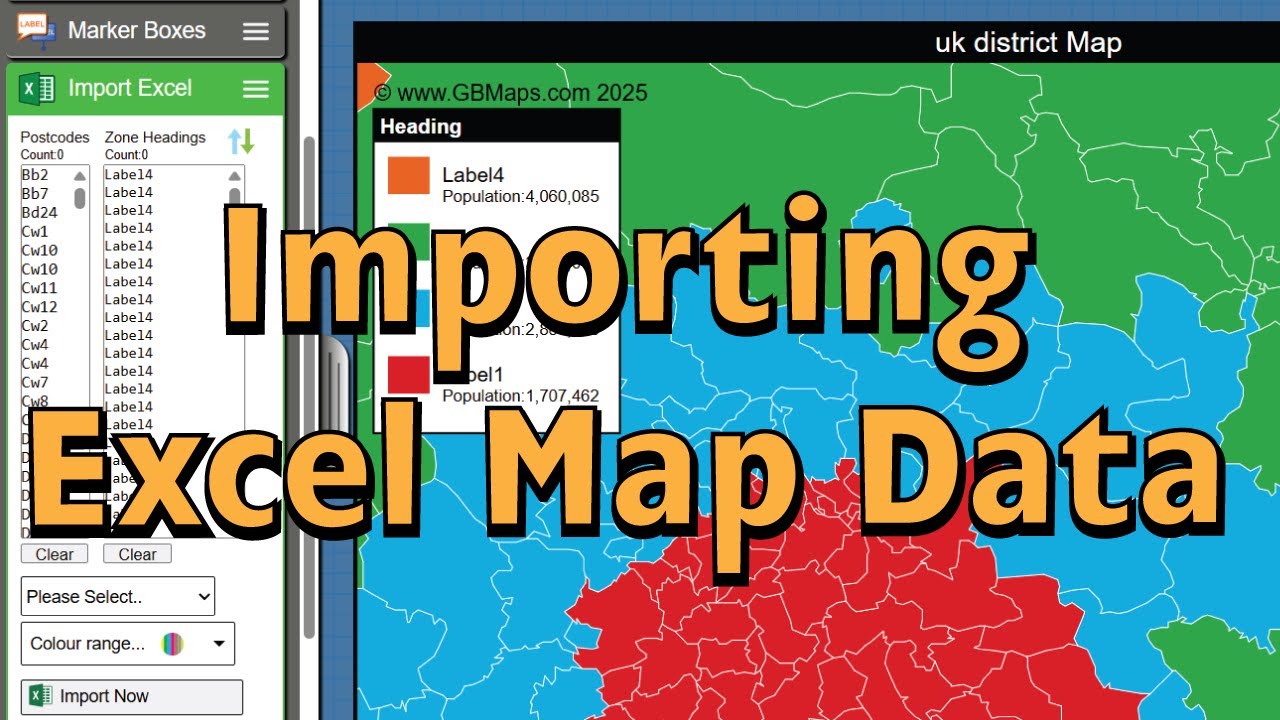 Importing Excel Data to Automatically Colour UK Maps | Quick Guide