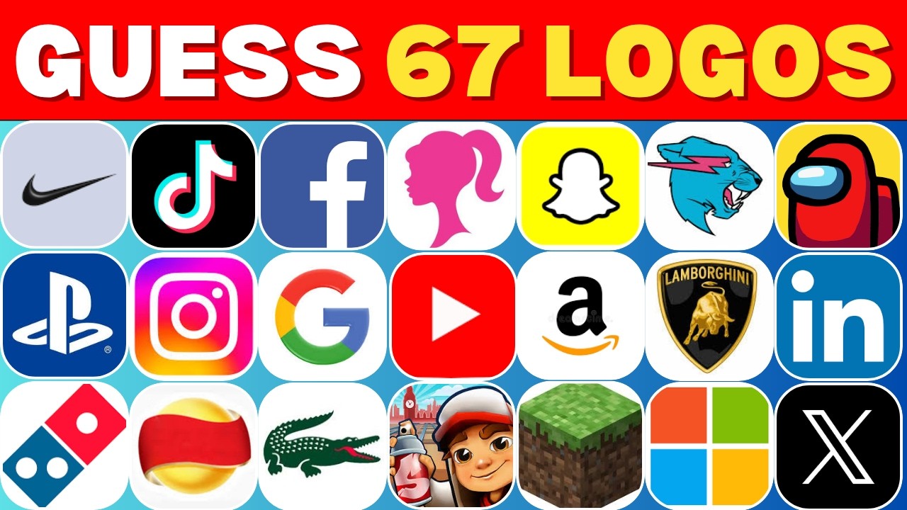 Guess the Logo in 10 seconds | 67 Famous Logos | Quiz 2026