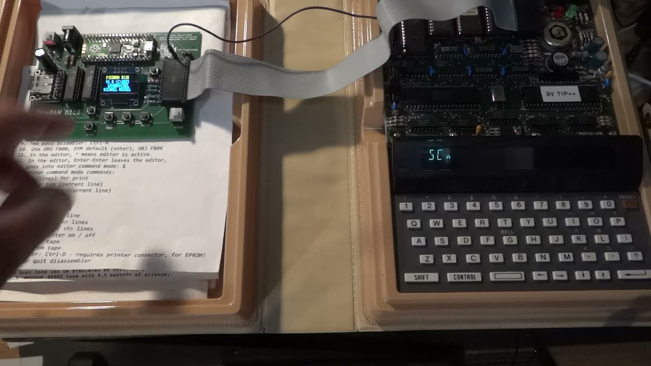 PicoRAM 6116 - SRAM Emulator & SD Card Interface for the Microprofessor MPF-IP (One Plus ...