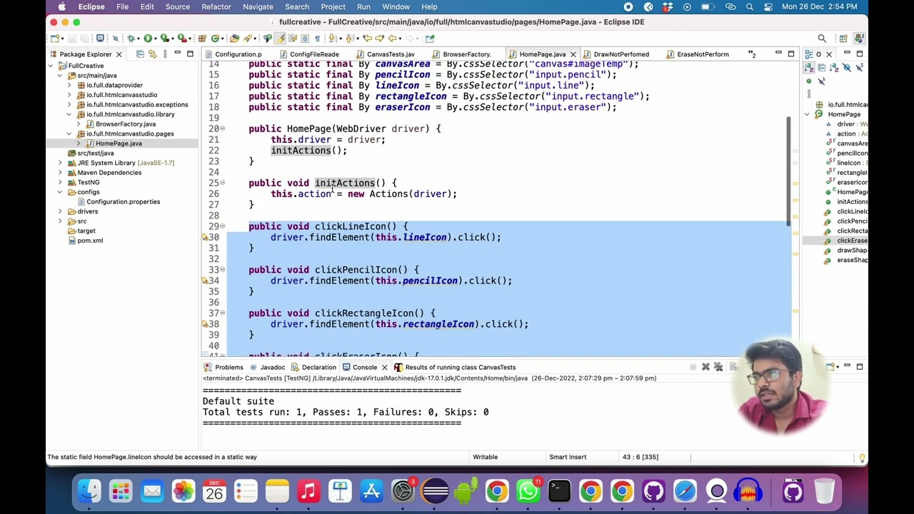 HTML Canvas Automation Using Selenium || Java || TestNG || Maven