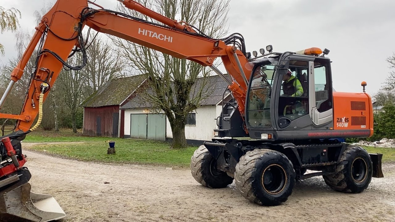 Grävmaskin Hitachi Zx 140w-3, Gotland,