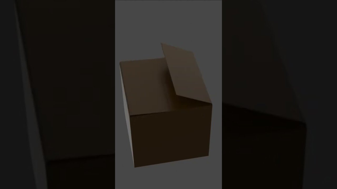 FOLDING BOX | 3D box 📦 / BLENDER /  RANDARING / #3dmodel #3danimation