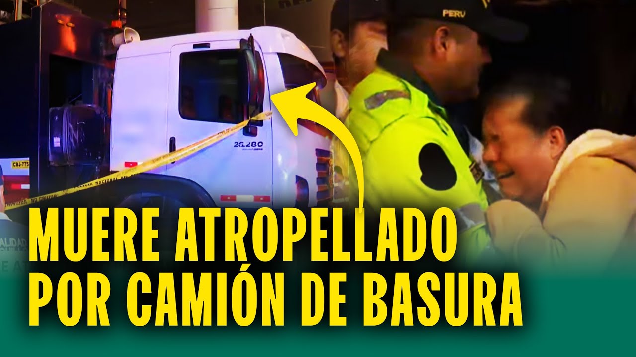 Hombre muere atropellado por camión de basura: 