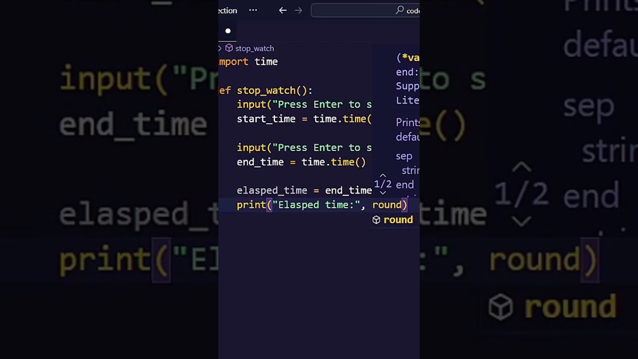 StopWatch in 15sec using Python | python projects for beginners | #python #programming #coding