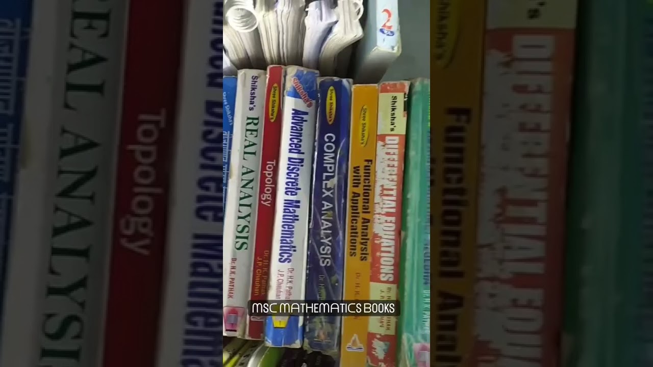 MSC MATHEMATICS BOOKS