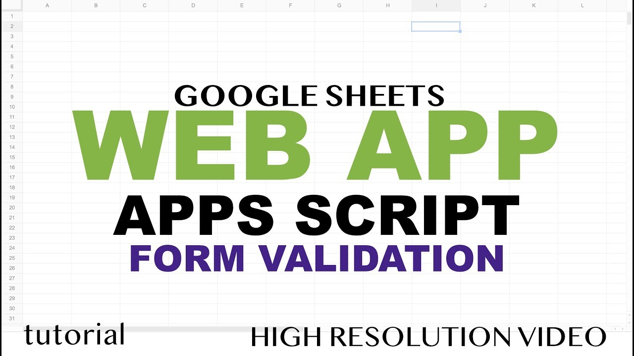 Form Validation HTML5 + JavaScript + RegEx - Google Apps Script Web App Tutorial - Part 10
