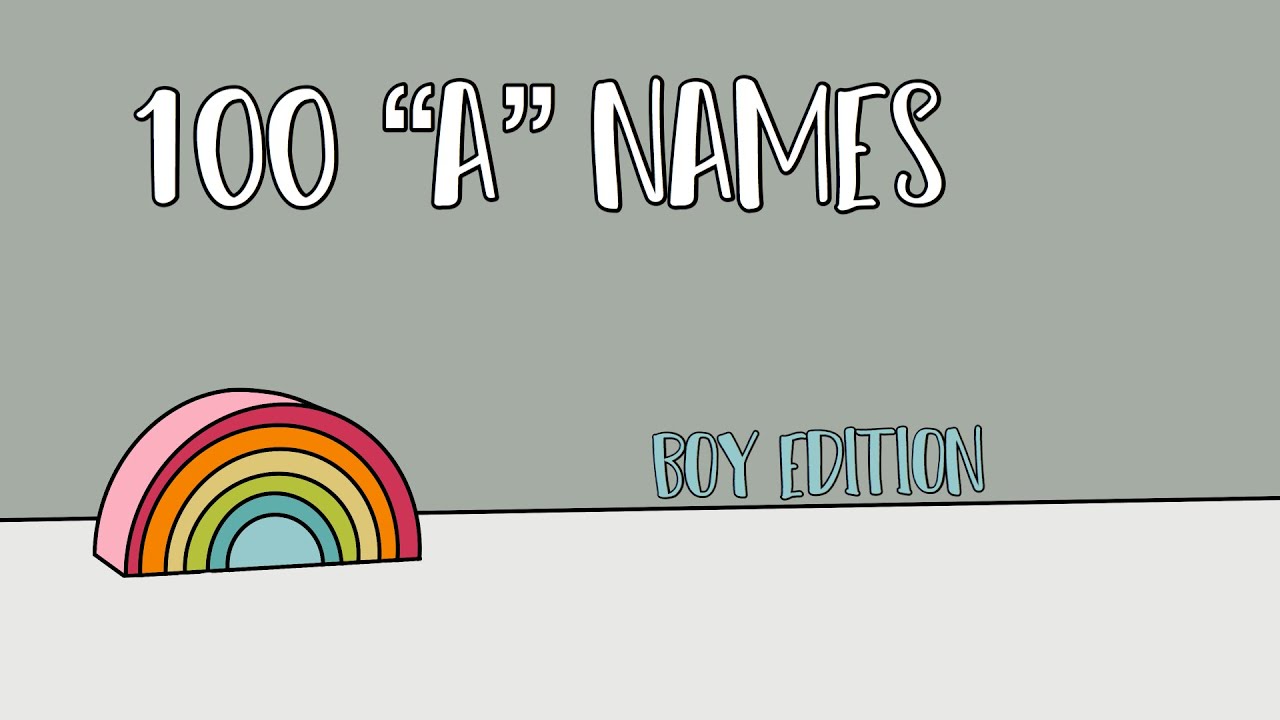 100 BOY NAMES that start with “A” | new baby names for 2022