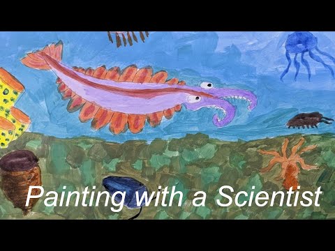 Painting with a Scientist - Anomalocaris and the Cambrian