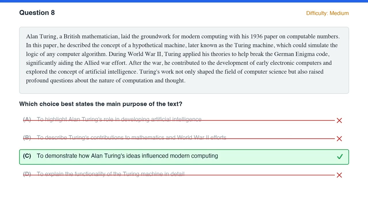 Practice Test #9 Module 1 — Every Question Solved