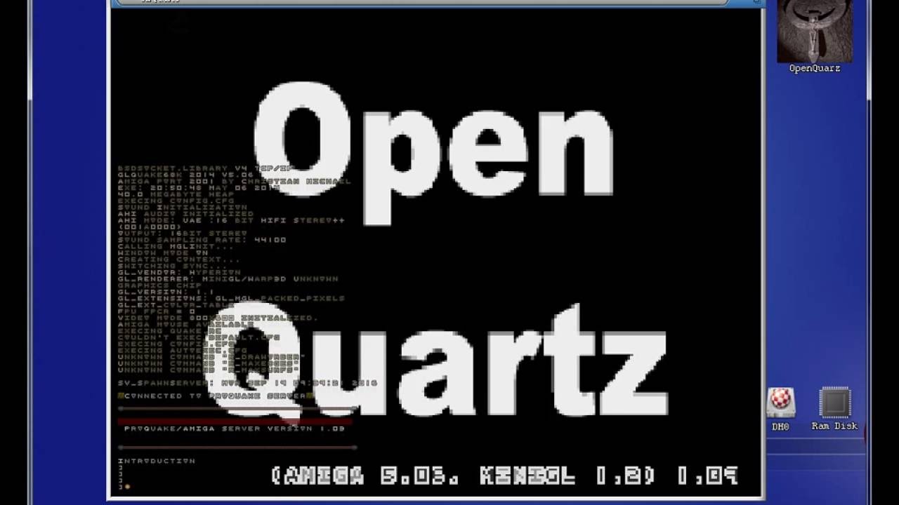 AMiGA AFA OS: OpenQuartz (MOD Quake+AB3D)