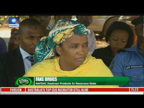 News Across Nigeria: NAFDAC Destroys Over N21m Worth Of Fake Drugs In Nasarawa State