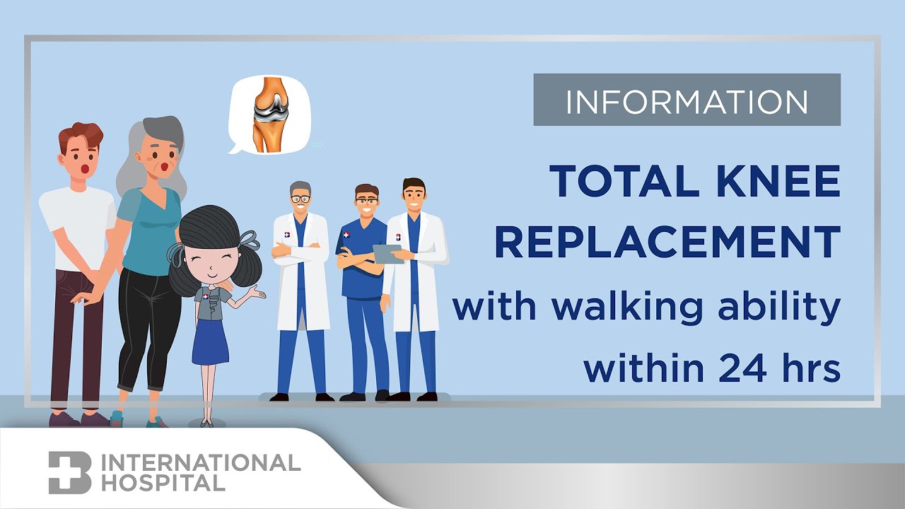 Total Knee Replacement with walking ability within 24 hrs.