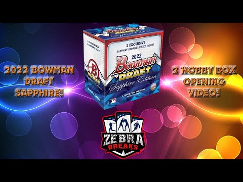 Sapphire ROUND 2!! 2022 Bowman Draft Sapphire 2 Box Opening! #mlb #topps #bowmanbaseball