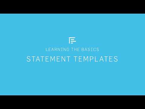 Statement Templates