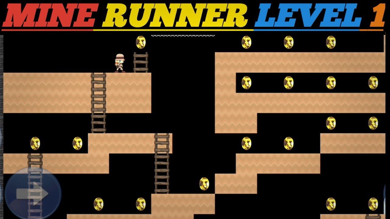MINE RUNNER LEVEL - 01 ANDROID GAMEPLAY