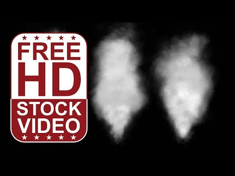 Free Stock Videos – visual effects grey smoke rising on black background 2D animation