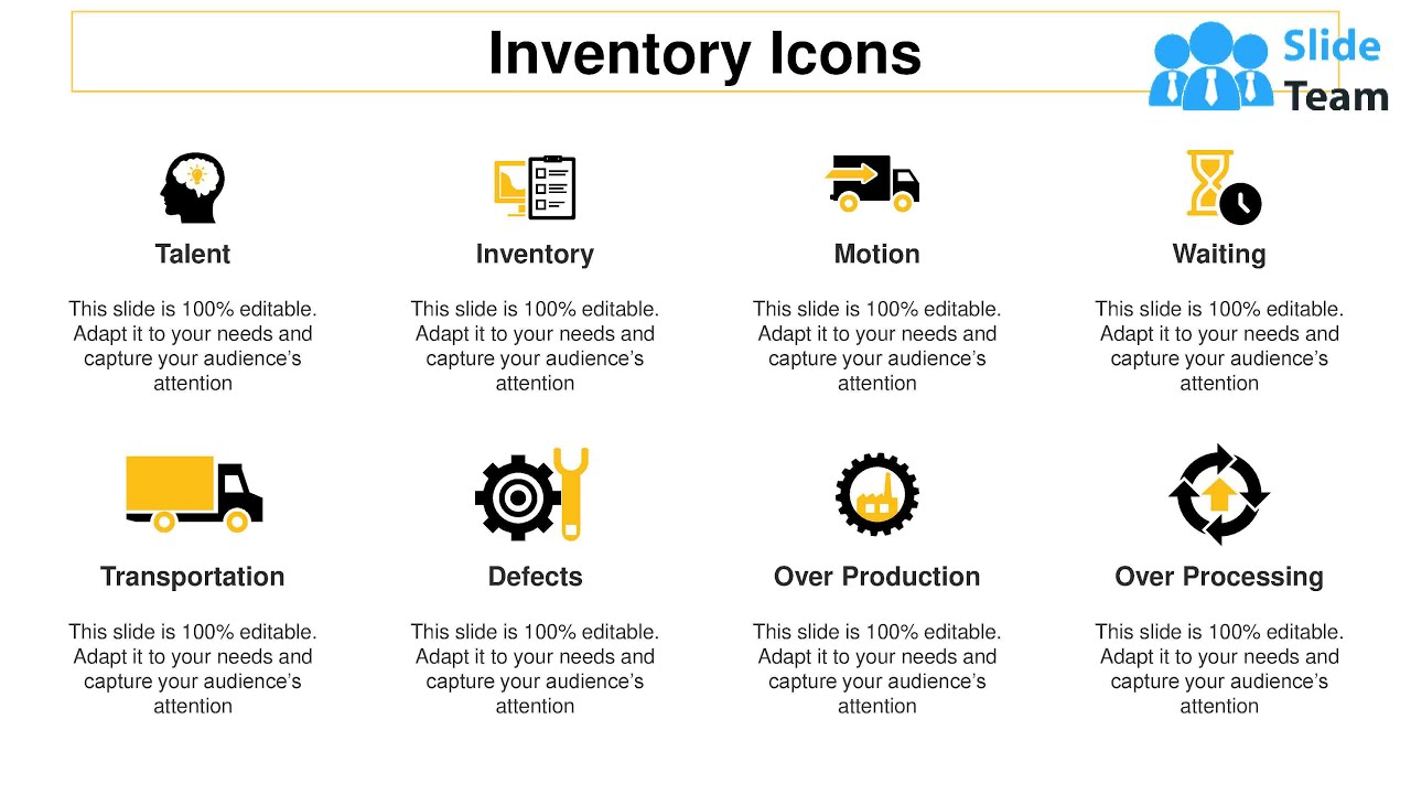 Inventory Icons Ppt Deck