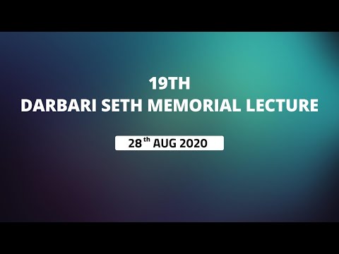 EAM at 19th Darbari Seth Memorial Lecture
