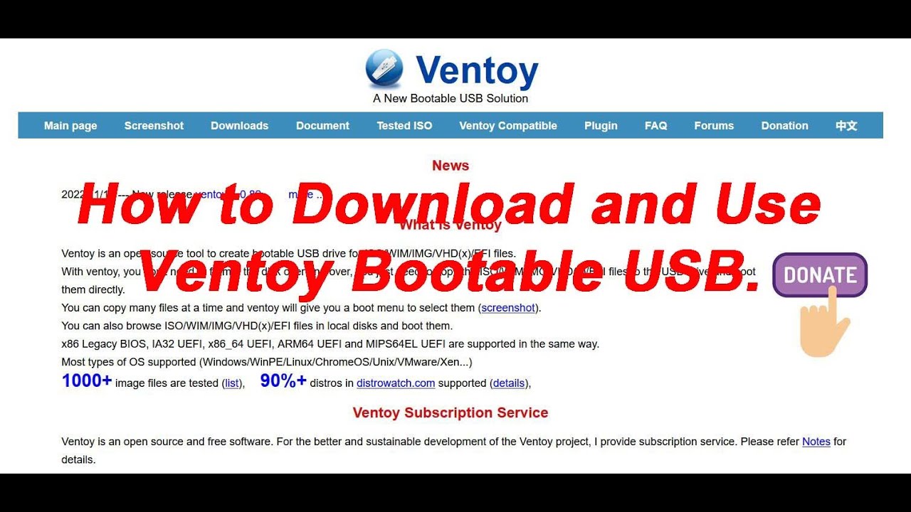 How to Download and Use Ventoy Bootable USB.