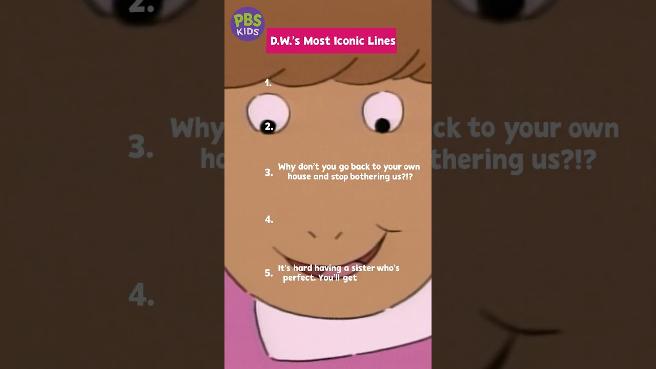 Arthur | D.W.'s Most ICONIC Lines | PBS KIDS #Shorts