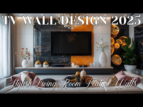 Modern TV Wall Design Ideas 2025 | Stylish & Functional Living Room Feature Walls