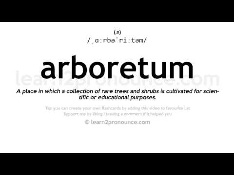 Pronunciation of Arboretum | Definition of Arboretum