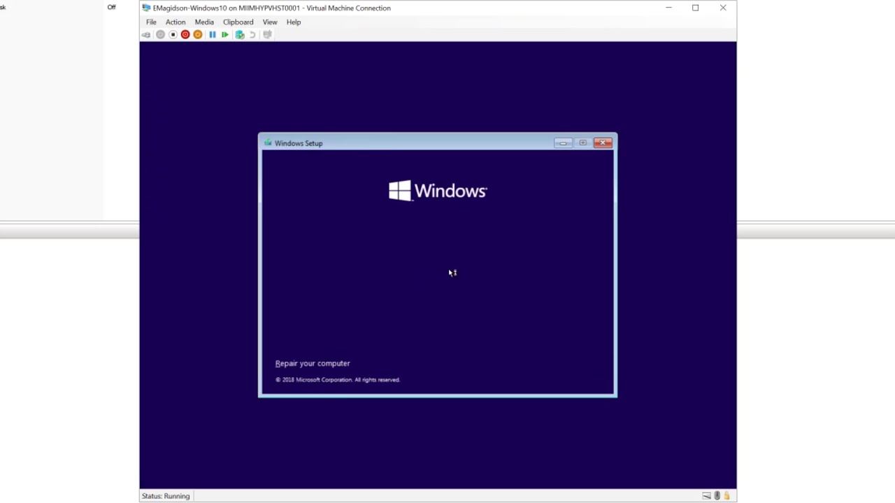 Installing Windows 10 to a Virtual Machine Capstone Lab