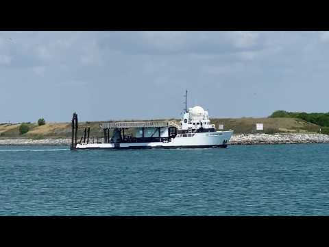 SpaceX Go Navigator Ship with Dragon Capsule Port Canaveral Florida