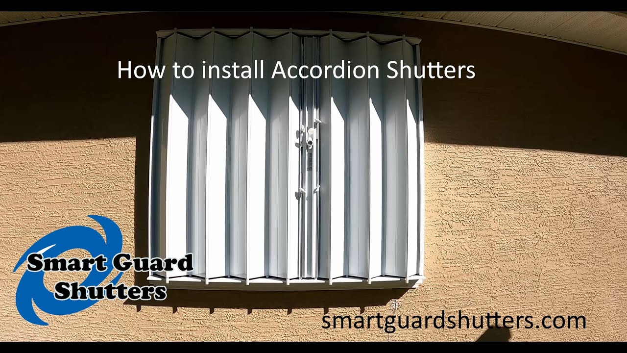 Accordion Shutter Installation   How To