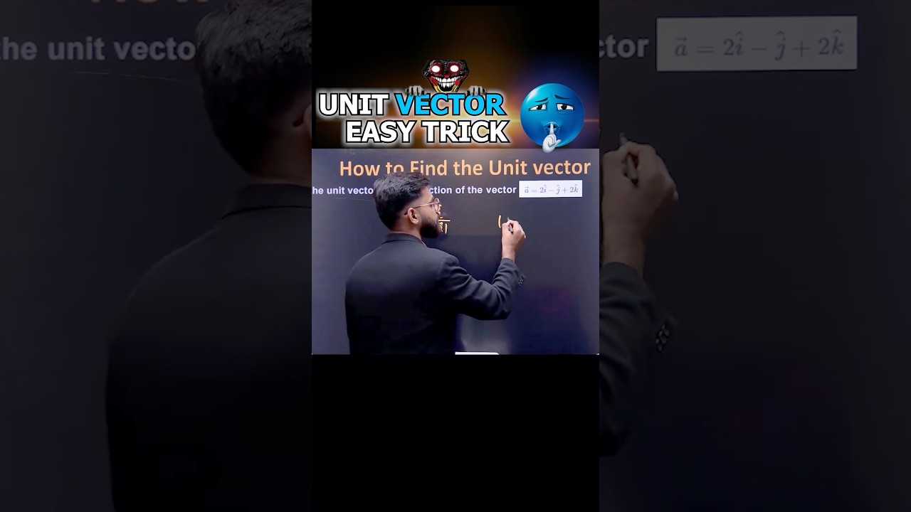 Unit Vector in 40 Seconds | Easy Trick #maths #shorts