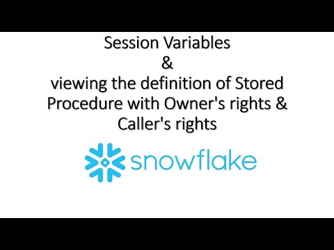 Session Variables & viewing the definition of Stored Procedure with Owner's rights & Caller's rights