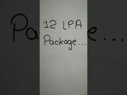 12 lpa package