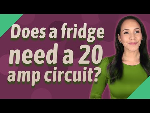 Does a fridge need a 20 amp circuit?